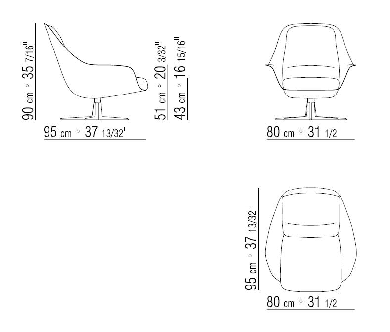 Кресло для улицы Flexform SVEVA LIGHT OUTDOOR Серый Пластик купить в ...
