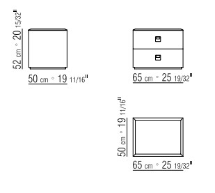 Прикроватная тумба Flexform RAFAEL Коричневый Дерево купить в Москве по ...